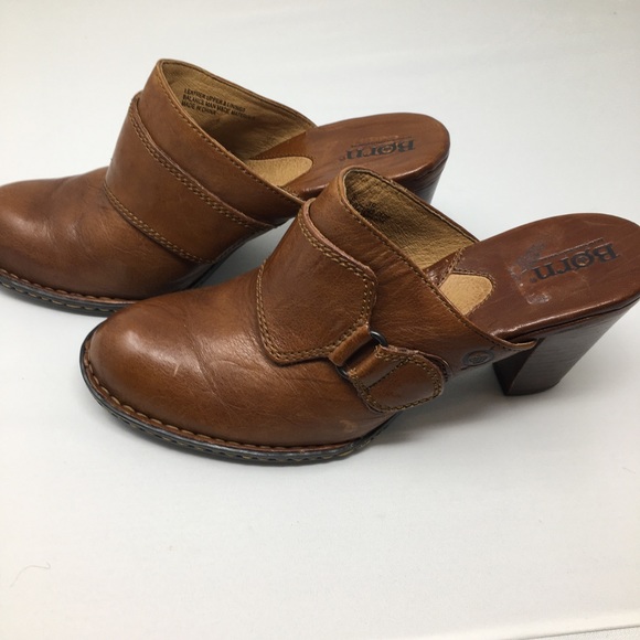 Born | Shoes | Born Sz 8 Or 39 Leather Clogmule | Poshmark